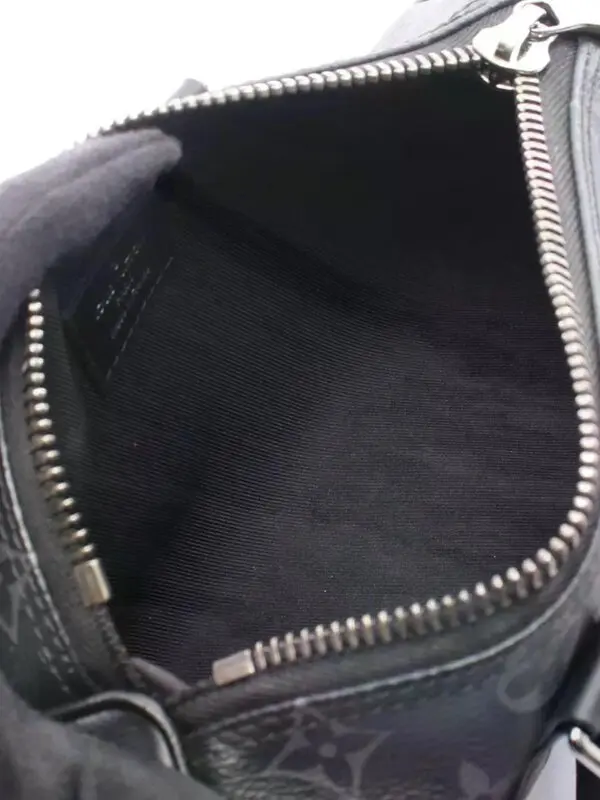 LOUIS VUITTON Monogram Eclipse Keepall Bandouliere Xs Satchel 2021-2026 - Black