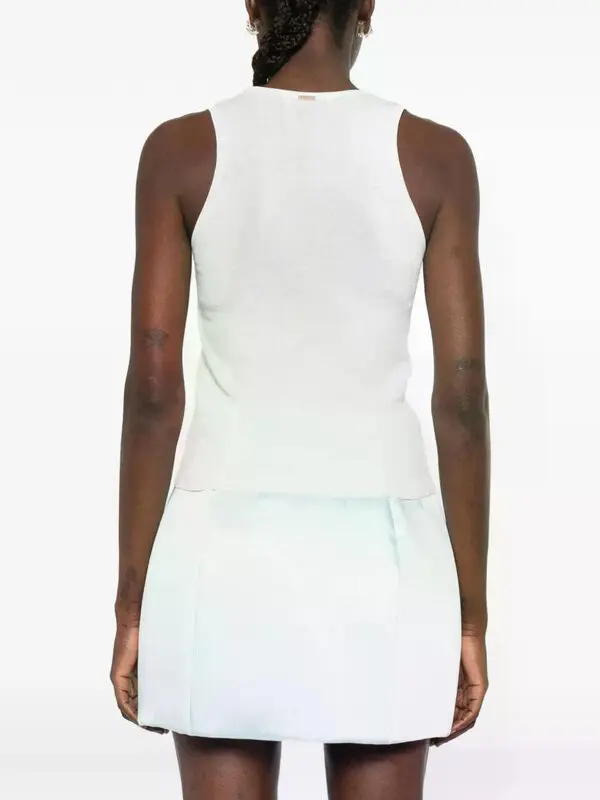 TWINSET Sequin Embellished Knit Vest - Blue