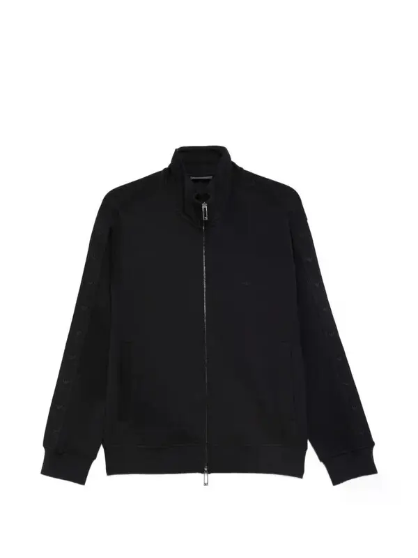 Emporio Armani Sweatshirt With Zip Detail - Black