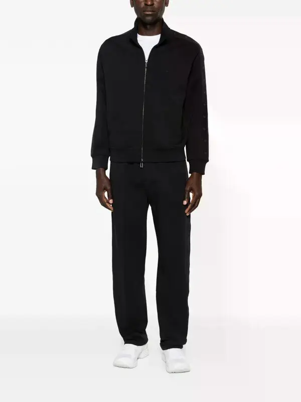 Emporio Armani Sweatshirt With Zip Detail - Black