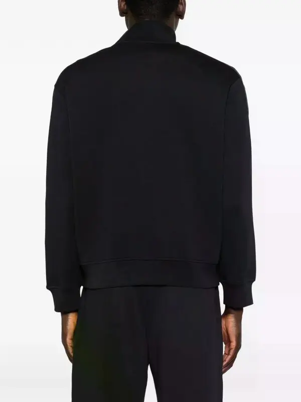 Emporio Armani Sweatshirt With Zip Detail - Black