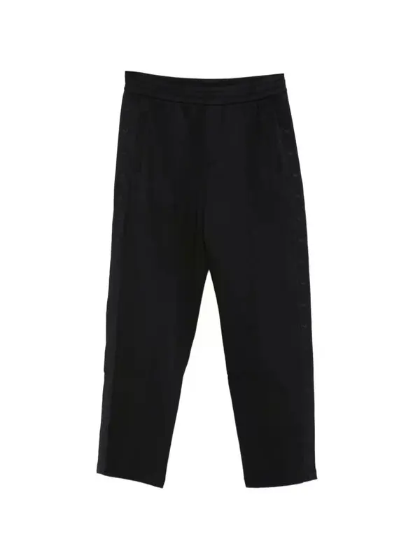 Emporio Armani Side Trim Trousers - Black