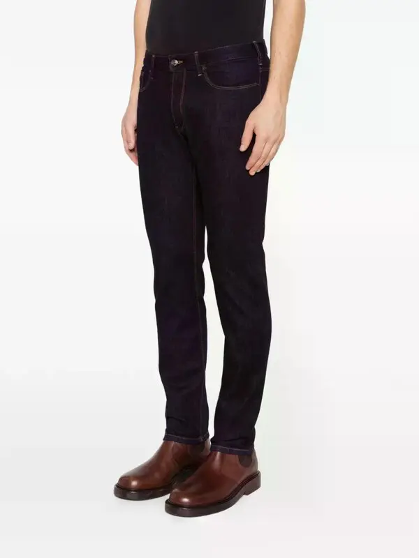 Emporio Armani Logo Patch Five-pocket Jeans