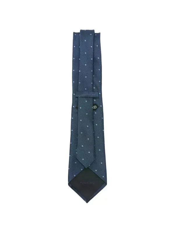 TOM FORD Polka Dot Neck Tie - Blue