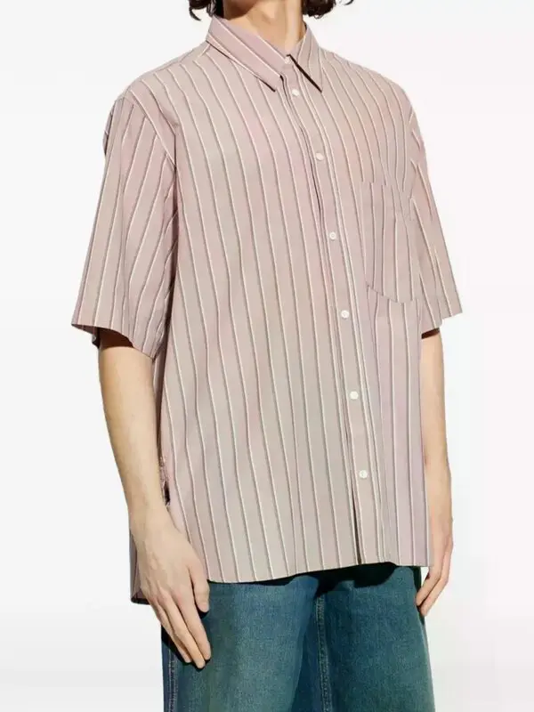 MARANT Labilio Striped Chest-pocket Shirt