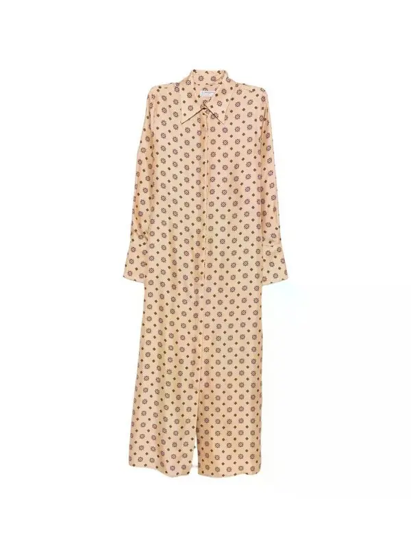 Alberto Biani Printed Shirt Dress