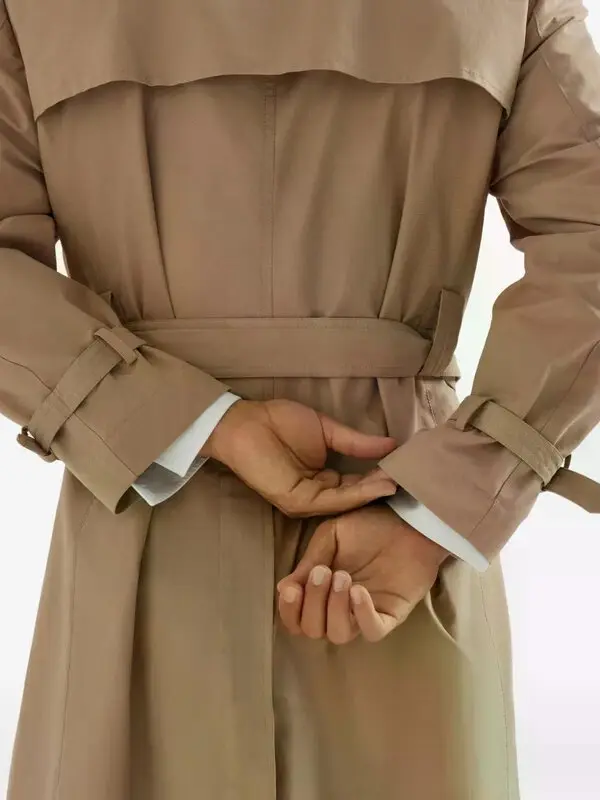Brunello Cucinelli Belted Techno Cotton Coat
