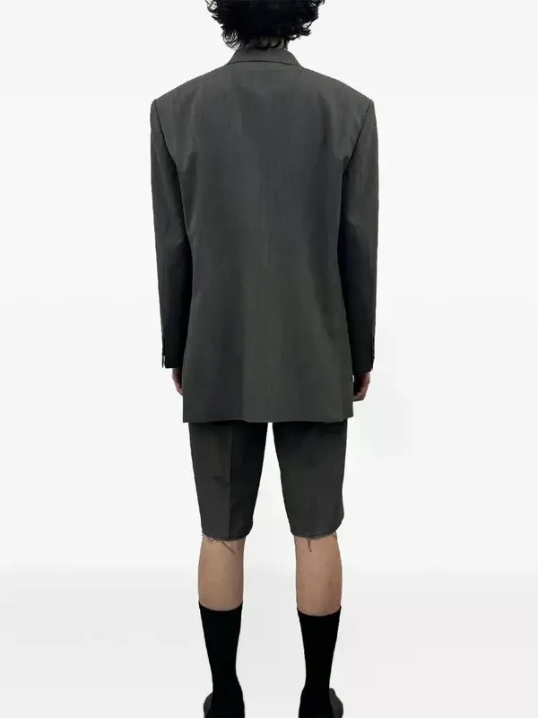 TONYWACK Tailored Shorts With Frayed Hem