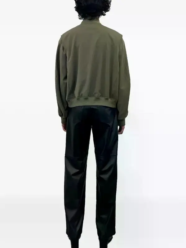 TONYWACK Zip-up Patch-pocket Jacket - Green
