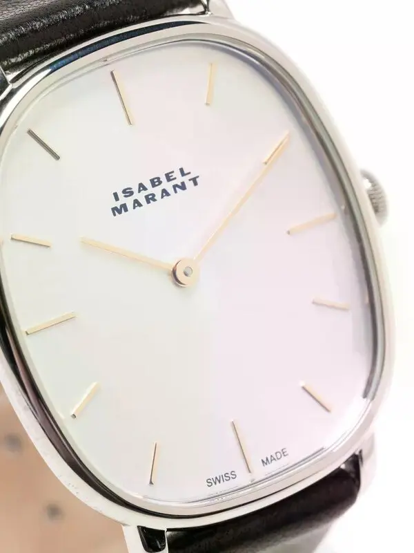 Isabel Marant Étoile Logo-print Quartz 28.7mm - Black