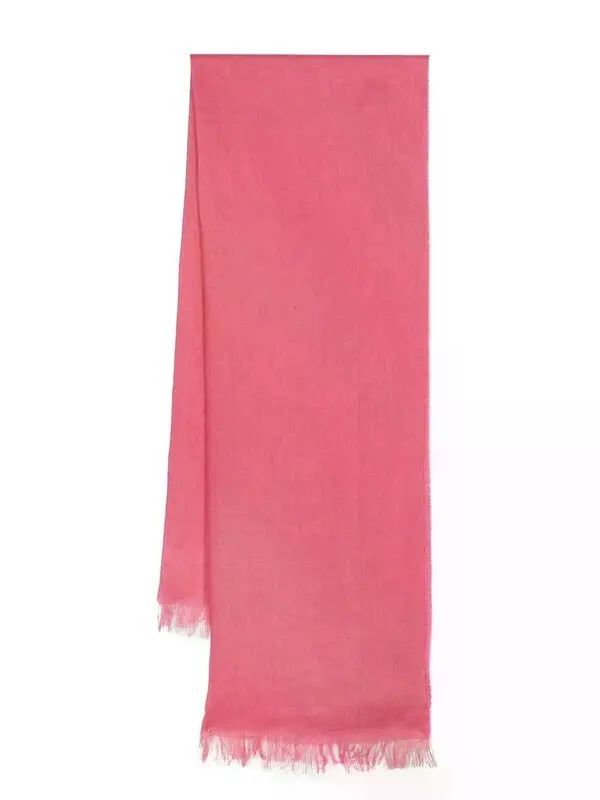 Fabiana Filippi Frayed Linen-silk Scarf - Pink