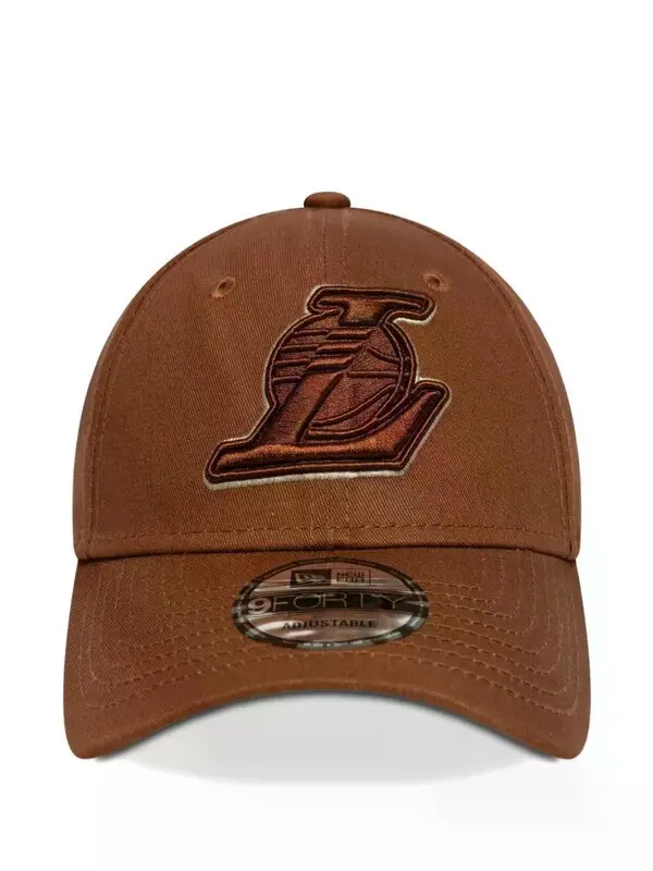 New Era Los Angeles Lakers Nba Team Outline 9forty Baseball Cap - Brown