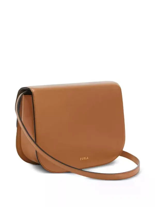 Furla Sfera Leather Shoulder Bag - Brown