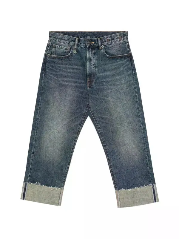 R13 Cuffed Five-pocket Jeans