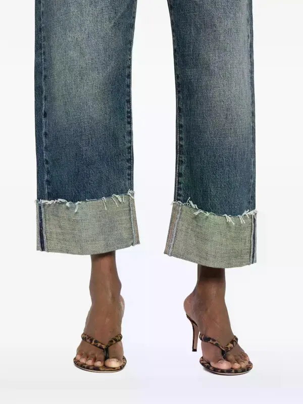 R13 Cuffed Five-pocket Jeans