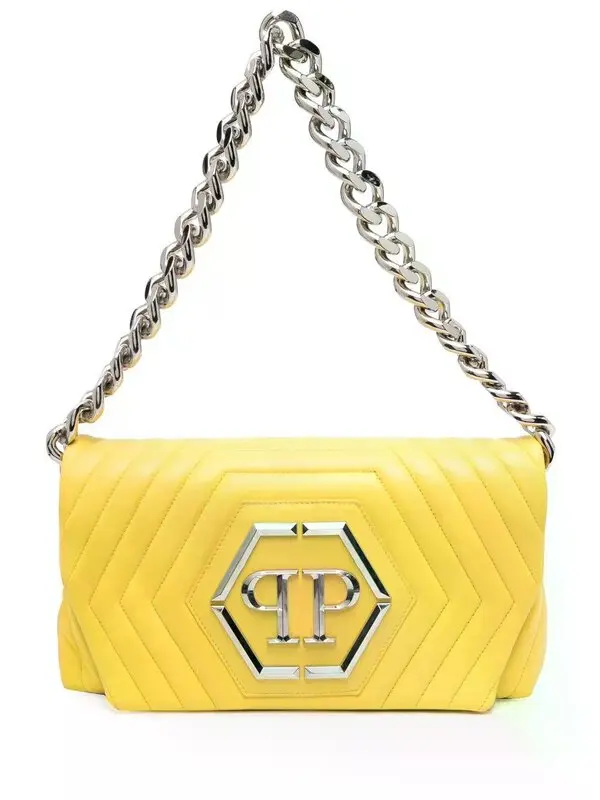 Philipp Plein Hexagon Logo-plaque Quilted Shoulder Bag