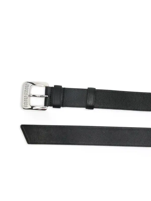Miu Miu Logo-engraved Buckle Belt