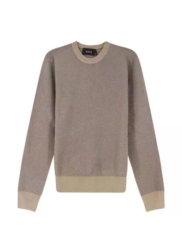 BOSS Patterned Knit Sweater
