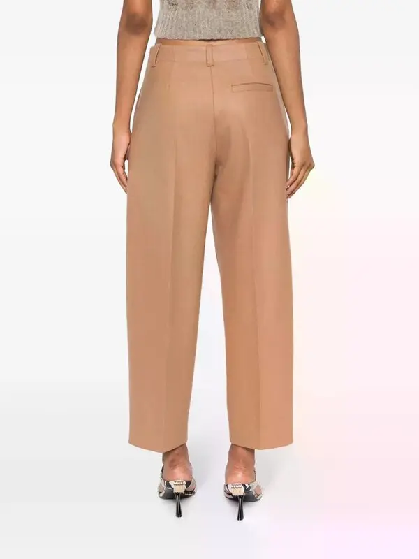 Erika Cavallini Pressed-crease Gabardine Trousers
