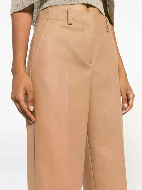 Erika Cavallini Pressed-crease Gabardine Trousers