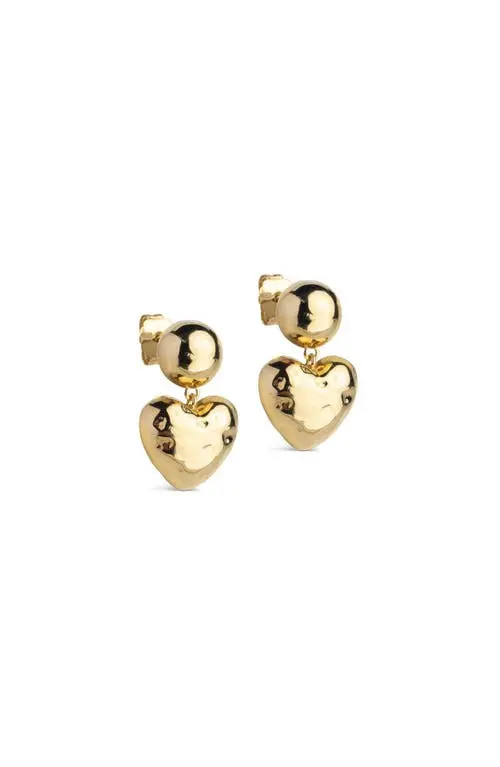 ENAMEL COPENHAGEN Poma Heart Earrings - Gold