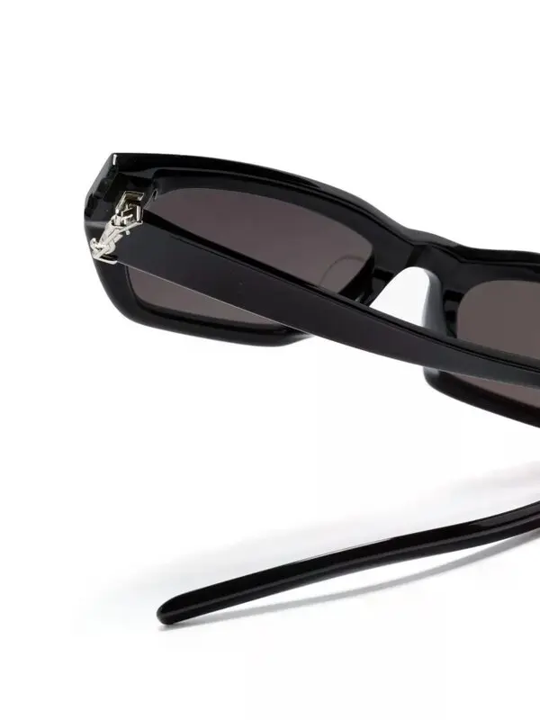 Saint Laurent Logo-plaque Cat-eye Frame Sunglasses