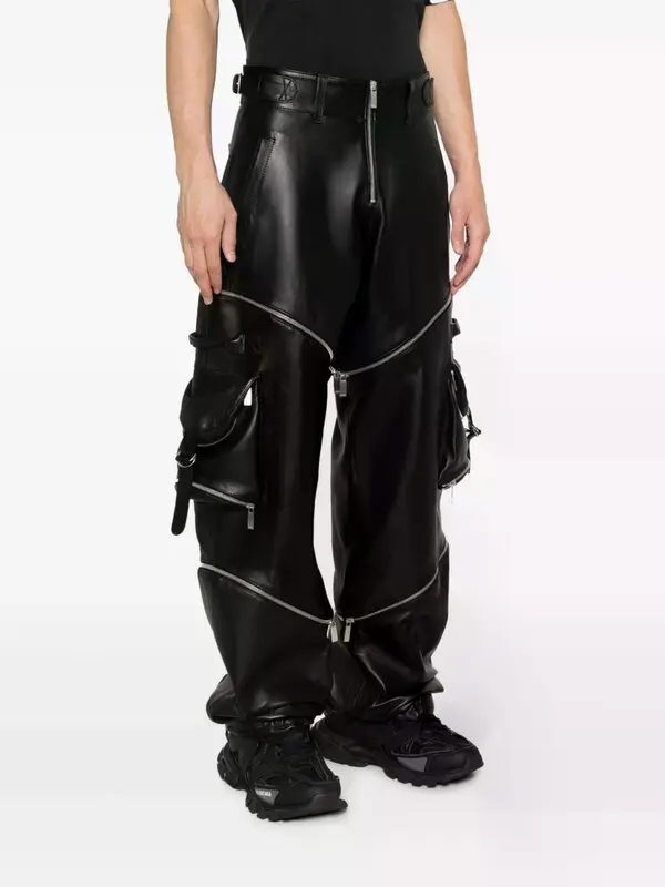 Off-White Adjustable Leather Cargo Trousers