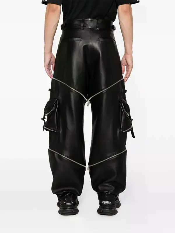 Off-White Adjustable Leather Cargo Trousers
