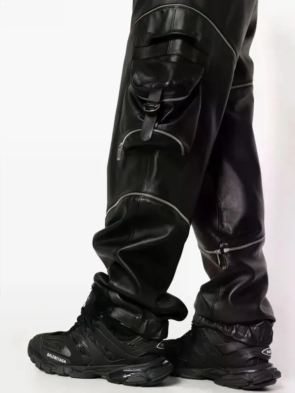 Off-White Adjustable Leather Cargo Trousers