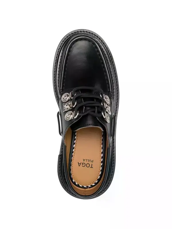 Toga Embellished Leather Mules