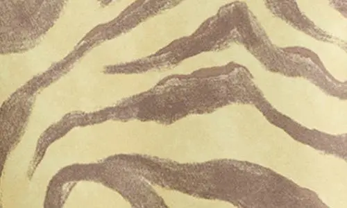 Mango Zebra Stripe Midi Dress With Scarf Detail