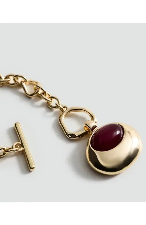 Mango Link Chain Pendant Necklace