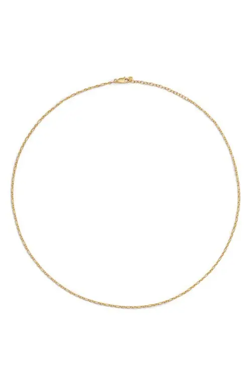 Monica Vinader Textured Chain Link Necklace - 18k Gold Vermeil