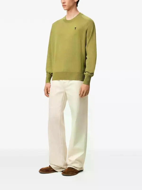 AMI Paris Wool Crewneck De Coeur Sweater