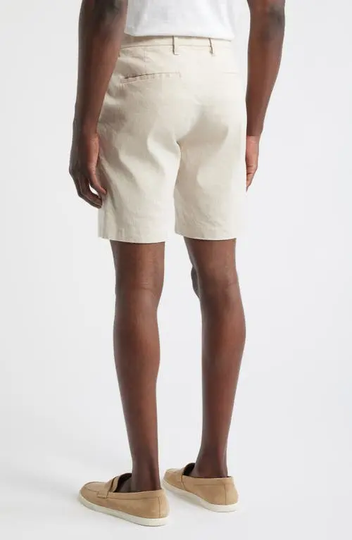 DEKE Oasis 8.5-inch Linen Blend Bermuda Shorts
