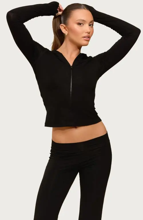 EDIKTED Callan Zip-up Crop Hoodie