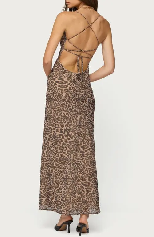 EDIKTED Ayanah Print Maxi Dress
