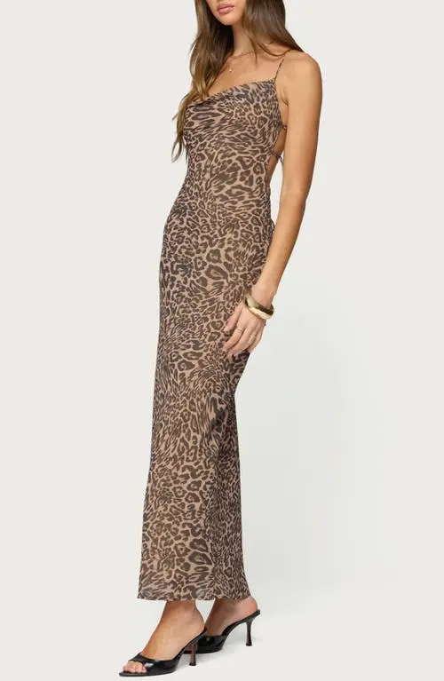 EDIKTED Ayanah Print Maxi Dress