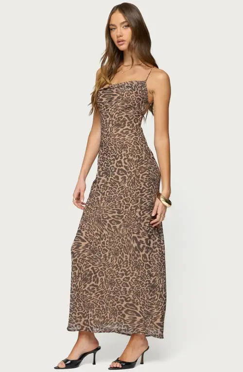 EDIKTED Ayanah Print Maxi Dress