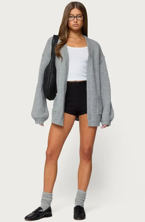 EDIKTED Oversized Open Front Cardigan