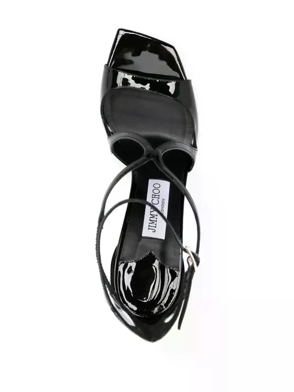JIMMY CHOO Azia 95mm Leather Sandals