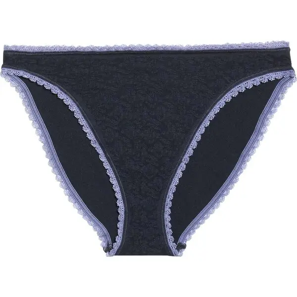 Free People Sweet Point Seamless Bikini - Black Combo