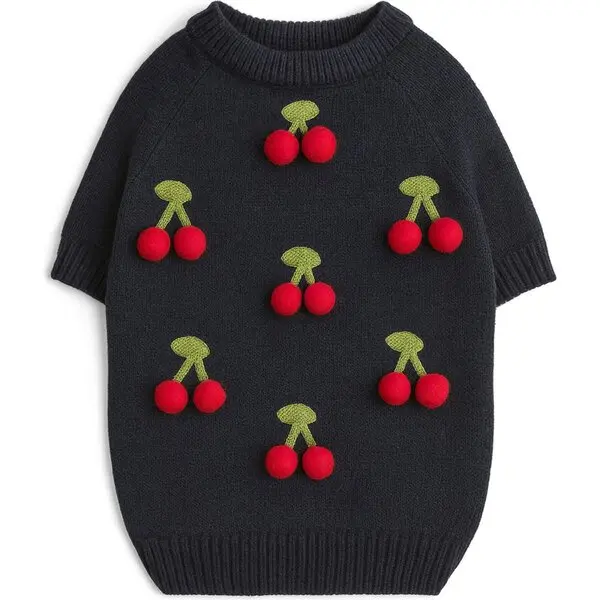 FOUND MY ANIMAL Cherries 3d Icon Dog Sweater