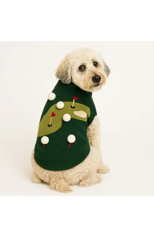 FOUND MY ANIMAL Golf 3d Appliqué Pet Sweater
