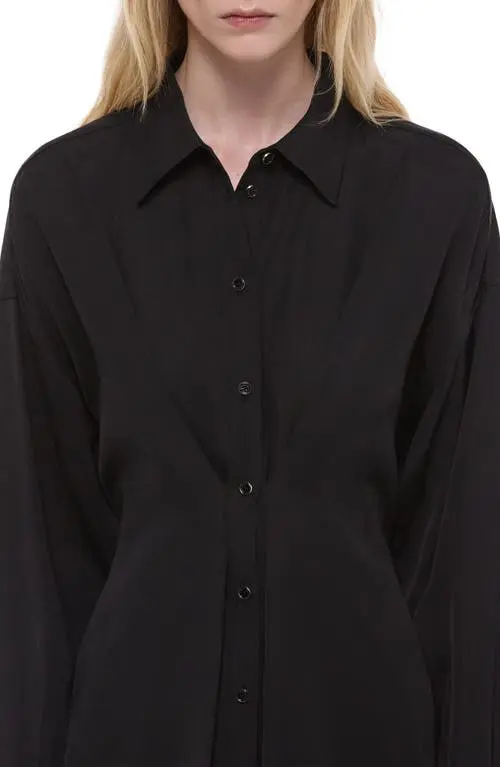 Helmut Lang Cinched Long Sleeve Shirt - Black