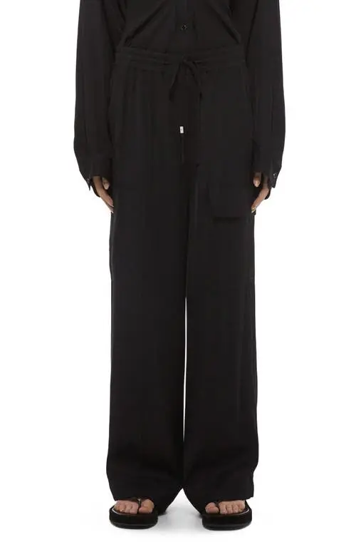 Helmut Lang Woven Cargo Pants - Black