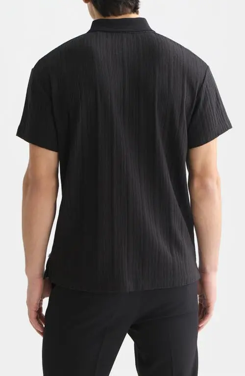 Scotch & Soda Relaxed Fit Rib Polo - Meteorite