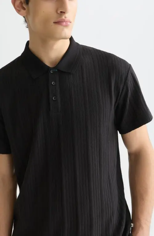 Scotch & Soda Relaxed Fit Rib Polo - Meteorite