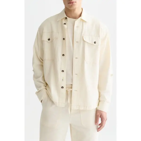 Scotch & Soda Cotton & Linen Overshirt