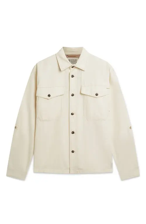 Scotch & Soda Cotton & Linen Overshirt